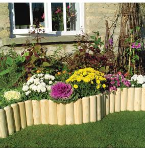 Wood Garden Border Edging 18cm x 1.8m